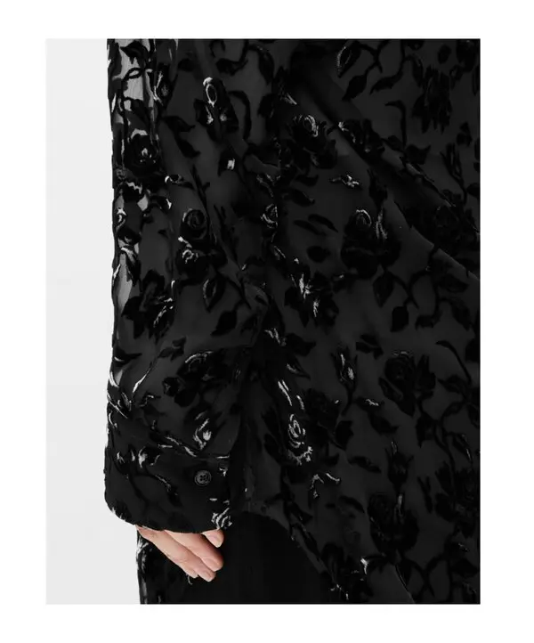 ANN DEMEULEMEESTER Elisabeth Floral-devoré Shirt