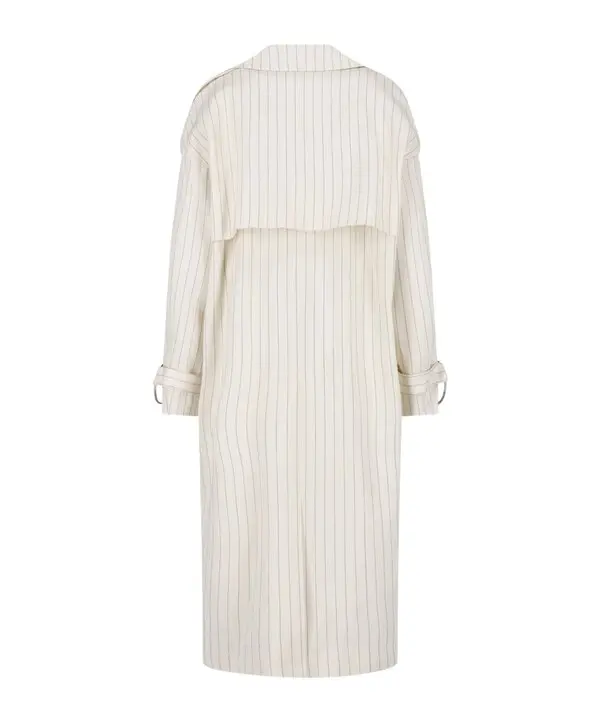 DONDUP Pinstriped Trench Coat