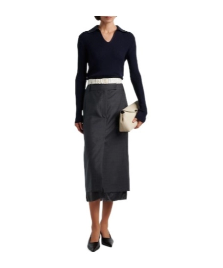 RÓHE Paneled Pencil Skirt