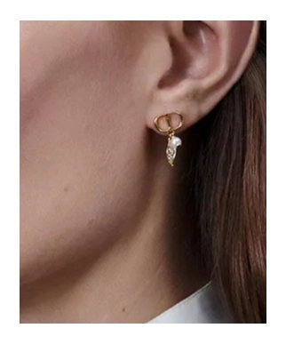 Dior Cd Mini Lily Earrings