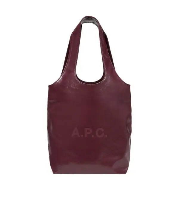 A.p.c. Small Logo-print Tote Bag - Blackberry
