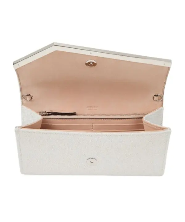JIMMY CHOO Emmie Glitter Clutch Bag
