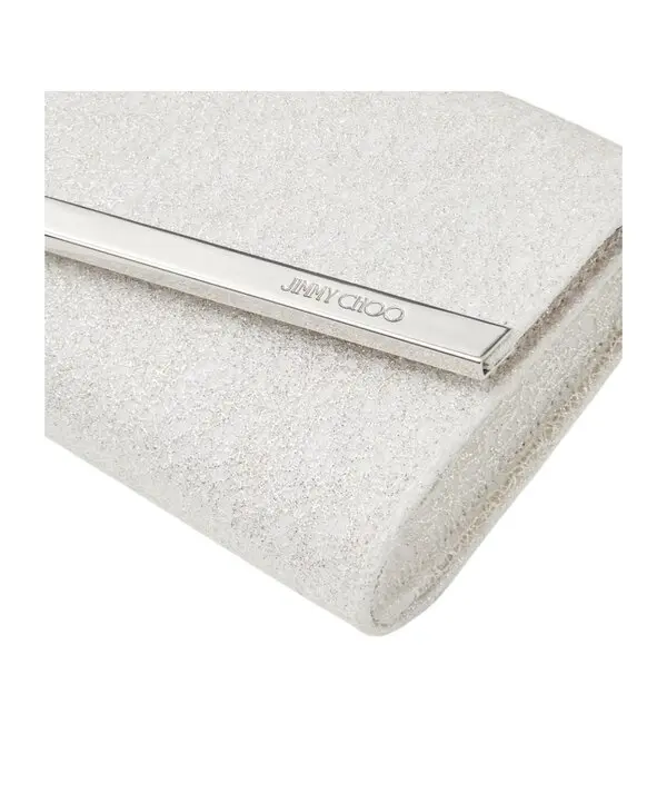 JIMMY CHOO Emmie Glitter Clutch Bag