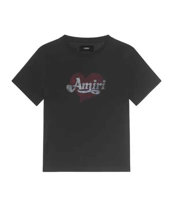 Amiri Heart Tee - Black