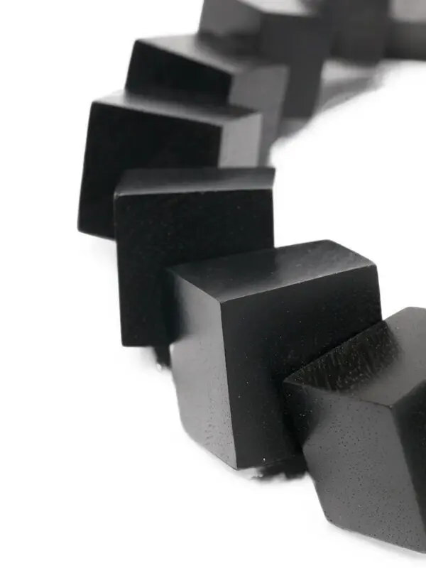 MONIES Aether Geometric Wood Necklace