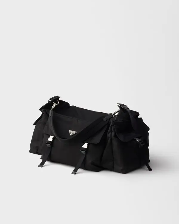 Prada Explore Re-nylon And Leather Duffel Bag