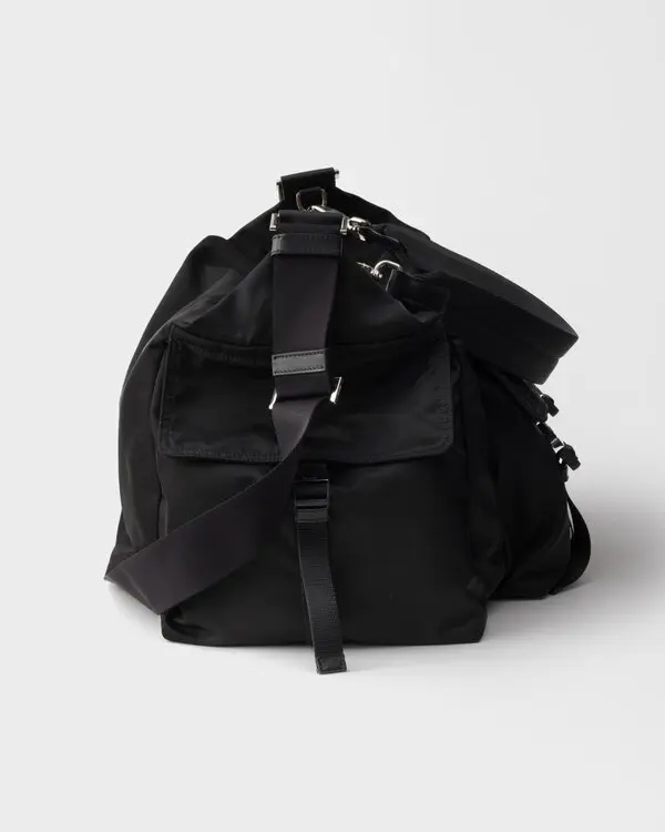 Prada Explore Re-nylon And Leather Duffel Bag