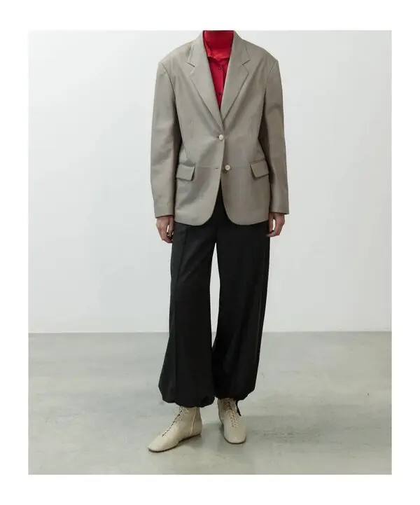 ALYSI Singlebutton Leather Blazer