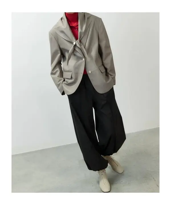 ALYSI Singlebutton Leather Blazer