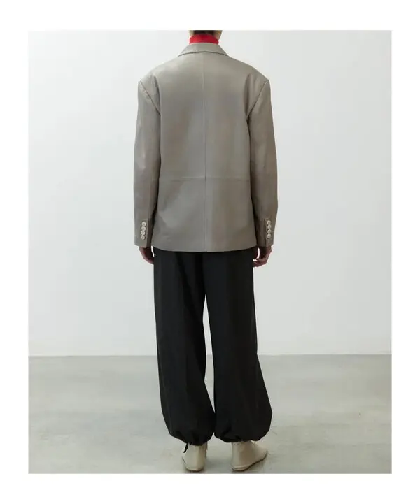 ALYSI Singlebutton Leather Blazer