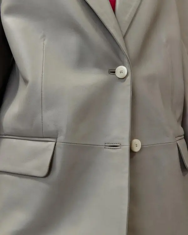 ALYSI Singlebutton Leather Blazer