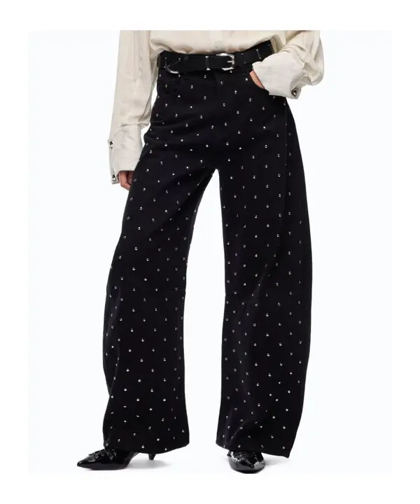 Pinko Crystal-embellished Jeans