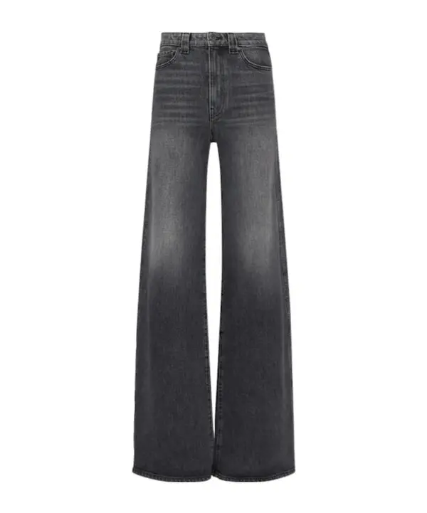 Khaite High-waisted Wide-leg Jeans