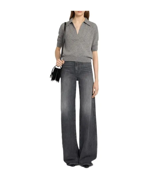 Khaite High-waisted Wide-leg Jeans