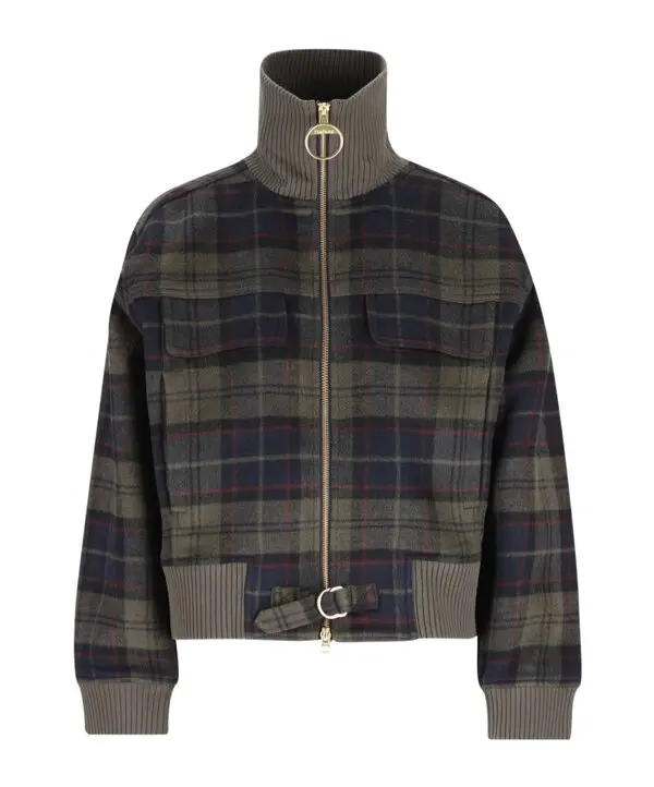 Barbour Plaid Shirt Jacket - Black