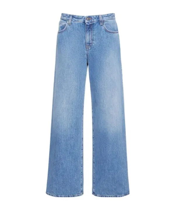 THE ROW High-waisted Wide-leg Jeans