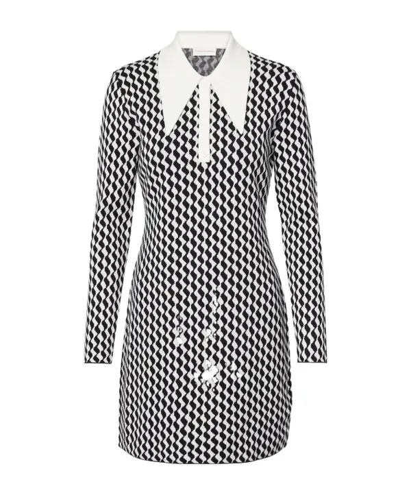 Rixo Button-up Mini Dress - White