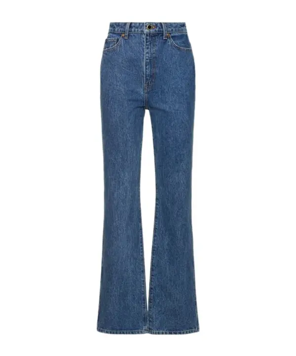 Khaite High-waisted Flare Jeans - Blue