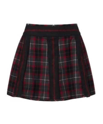 VIVIENNE WESTWOOD Tartan Wool Miniskirt - Black