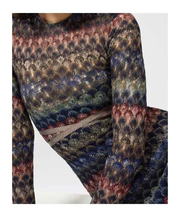 Missoni Zigzag-knit Backless Dress