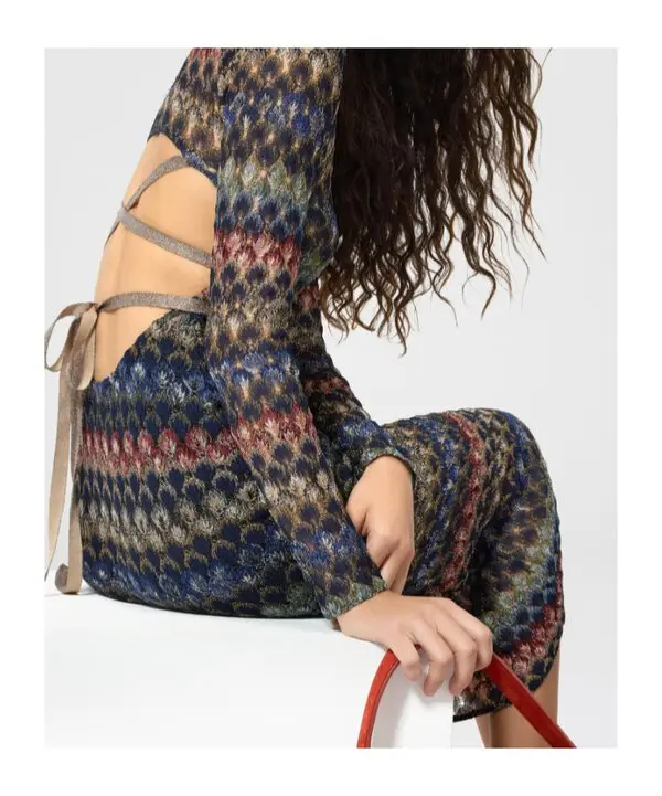 Missoni Zigzag-knit Backless Dress