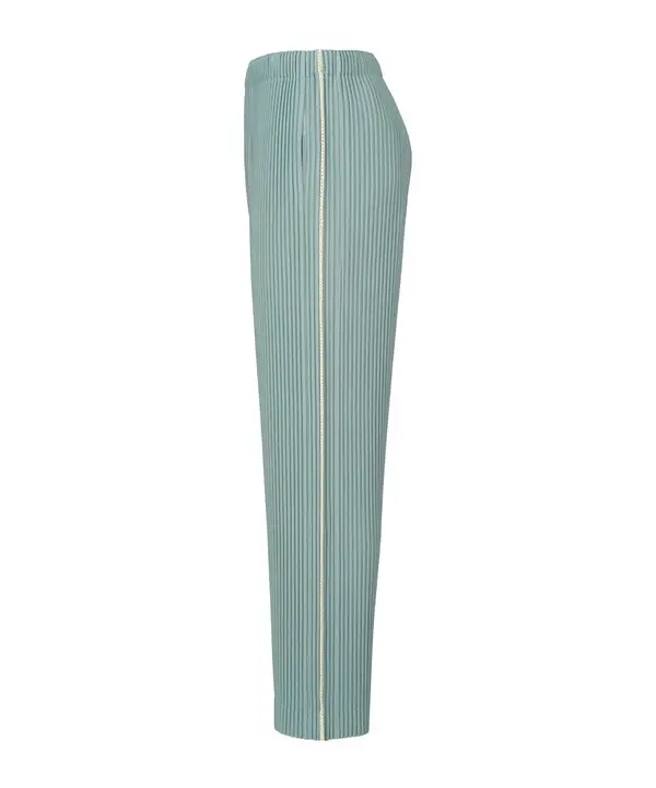 Issey Miyake Embroidery Stripes Trousers