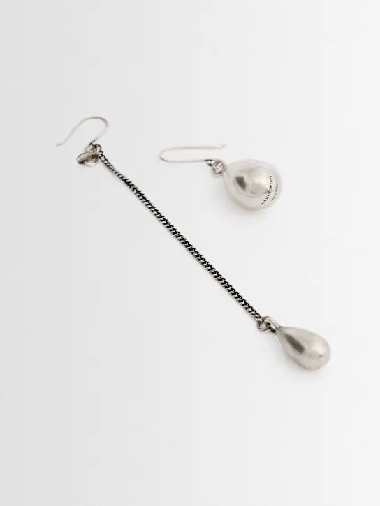 ANN DEMEULEMEESTER Asymmetric Silver Earrings