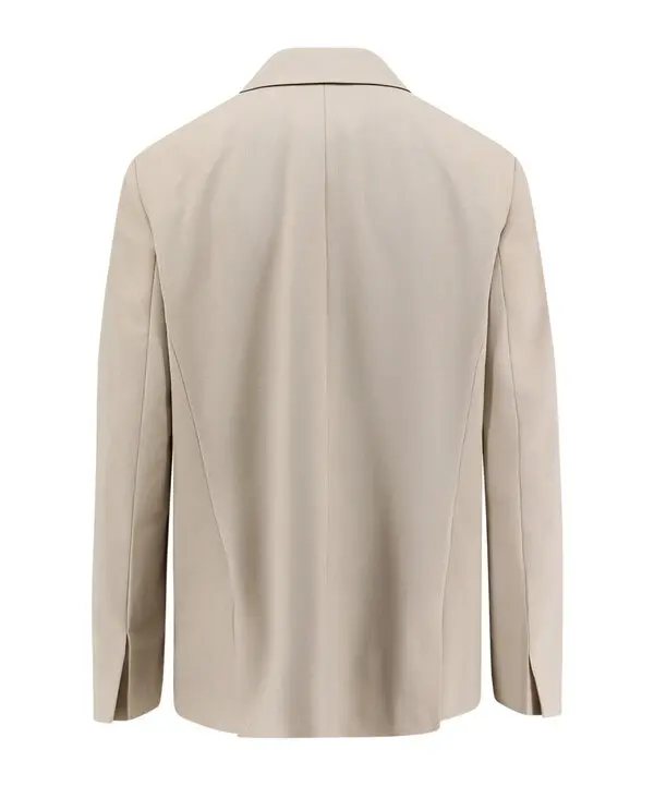 Closed Single-breasted Peak-lapel Blazer
