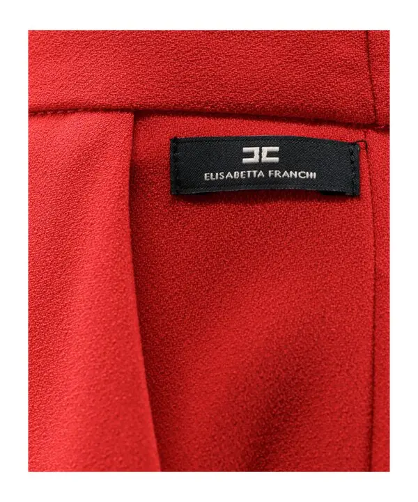 Elisabetta Franchi Lightweight Crepe Casual Trousers