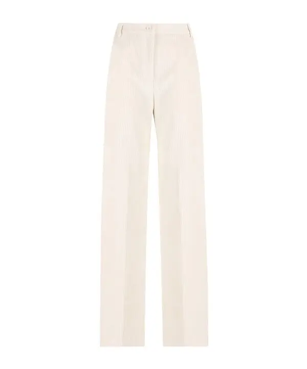 Herno Wide-leg Corduroy Pants - Ivory