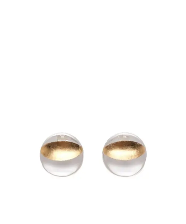 MONIES Sirone Metallic-effect Clip-on Earrings - Gold