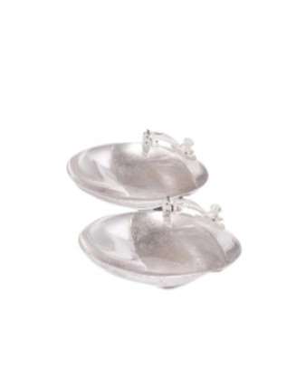 MONIES Sirone Metallic-effect Clip-on Earrings
