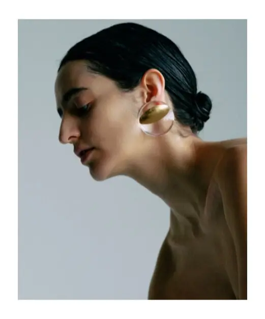 MONIES Sirone Metallic-effect Clip-on Earrings