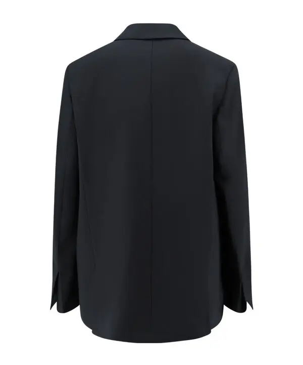 Closed Single-breasted Peak-lapel Blazer