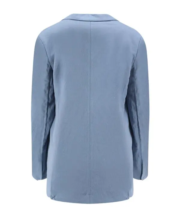 Closed Single-breasted Peak-lapel Blazer