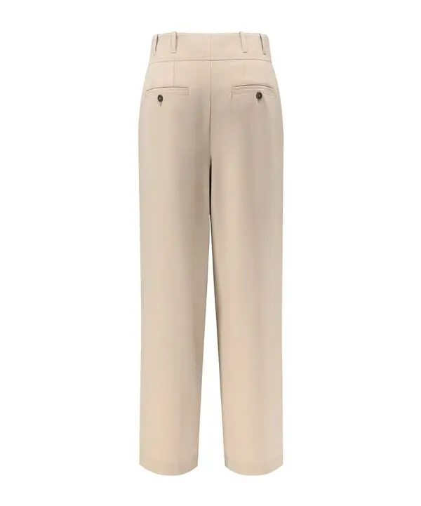 Closed High-waisted Wide-leg Pants