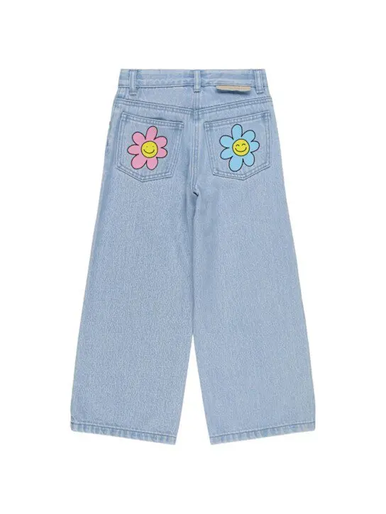 Stella McCartney Wide Leg Trousers With Graphic Detail