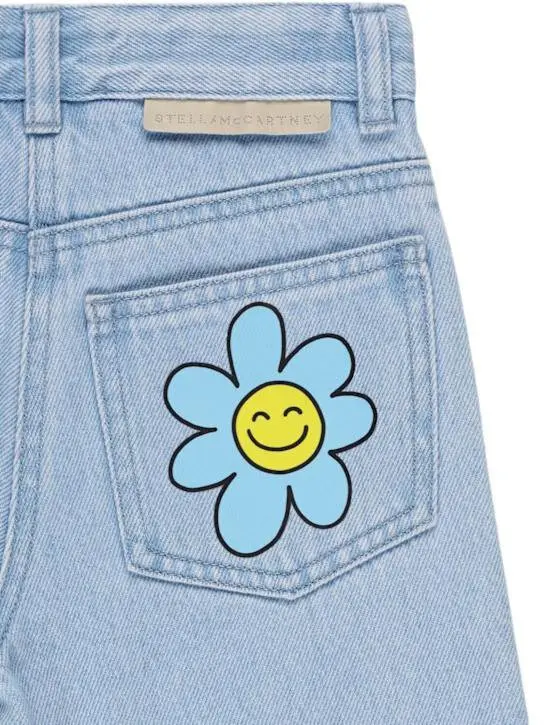 Stella McCartney Wide Leg Trousers With Graphic Detail