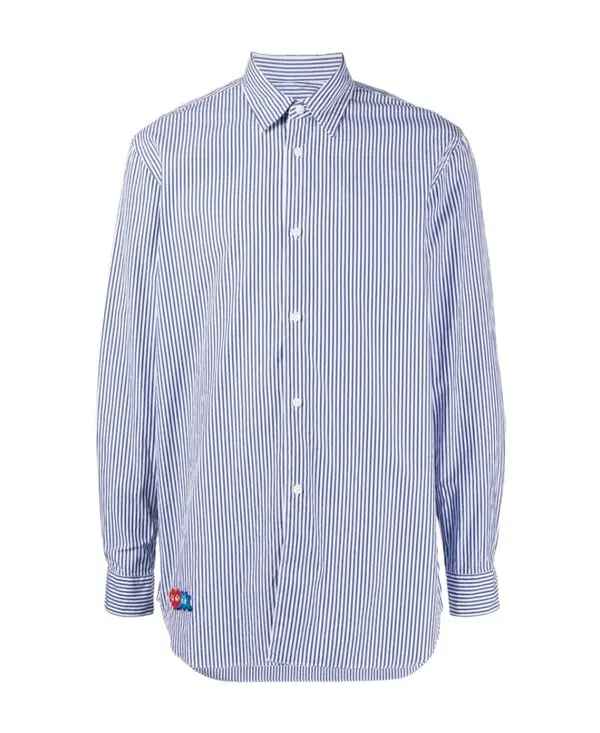 Play Comme Des Garcon Lapel Long-sleeved Shirt