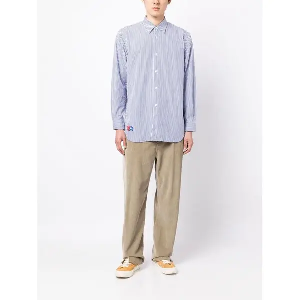 Play Comme Des Garcon Lapel Long-sleeved Shirt