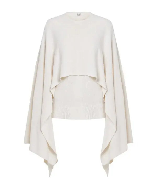 TOTEME Shawl Sweater - Ecru