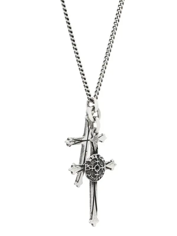 Emanuele Bicocchi Cross Pendant Necklace