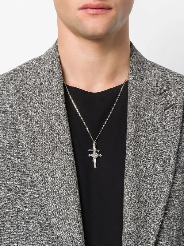 Emanuele Bicocchi Cross Pendant Necklace