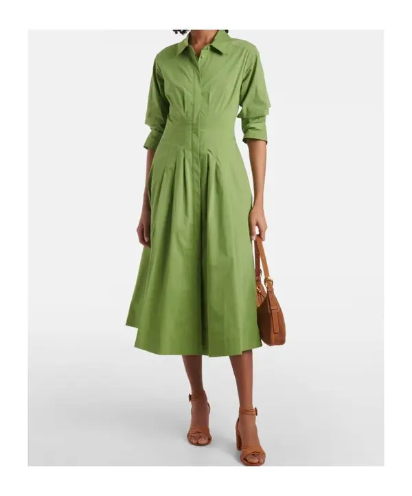 Simkhai Jazz Cotton-blend Poplin Midi Dress