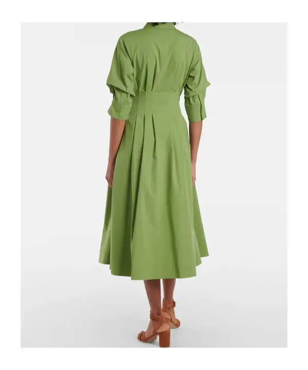 Simkhai Jazz Cotton-blend Poplin Midi Dress