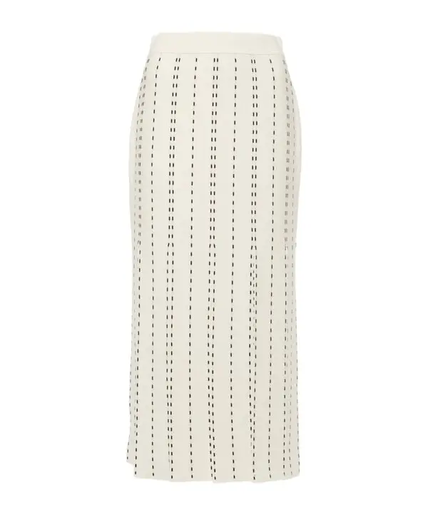 Simkhai Jillie Midi Skirt - White