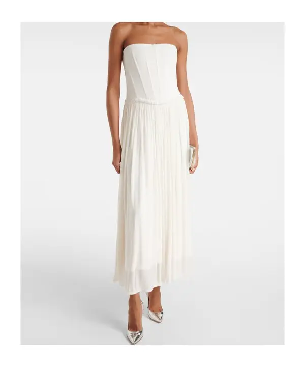 Simkhai Adalys Gathered Corset Dress