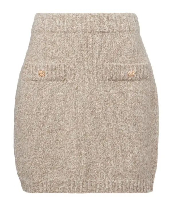 Jardin Des Orangers Elastic Waist Skirt - Beige