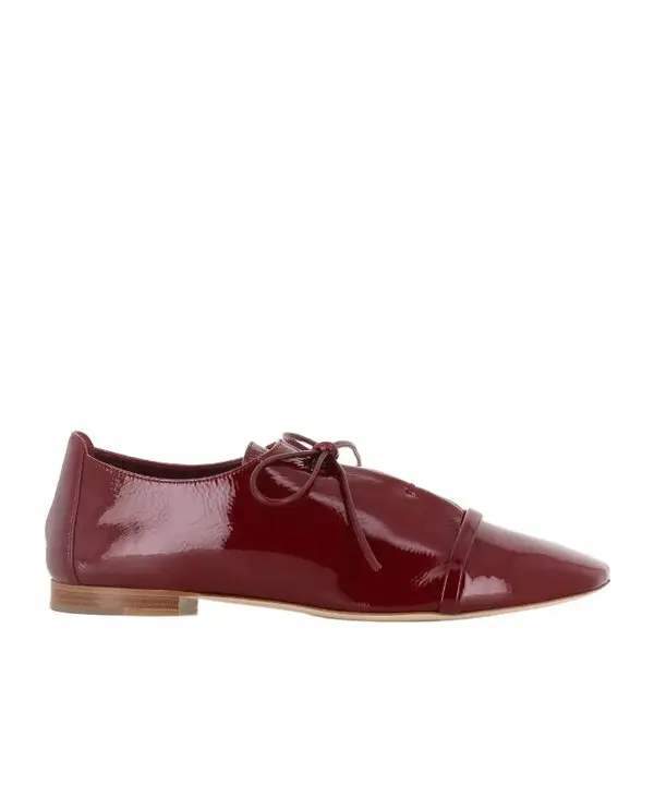 MALONE SOULIERS Jean Patent Oxford Shoes - Red