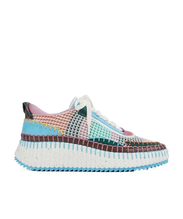 Chloé Nama Lace-up Sneakers - White